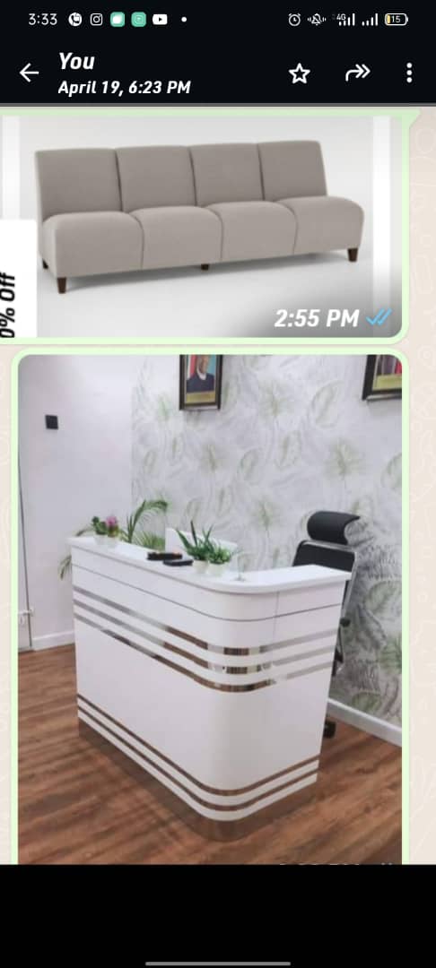 Buy white office Reception Desk Online in Lagos - office Furniture ...