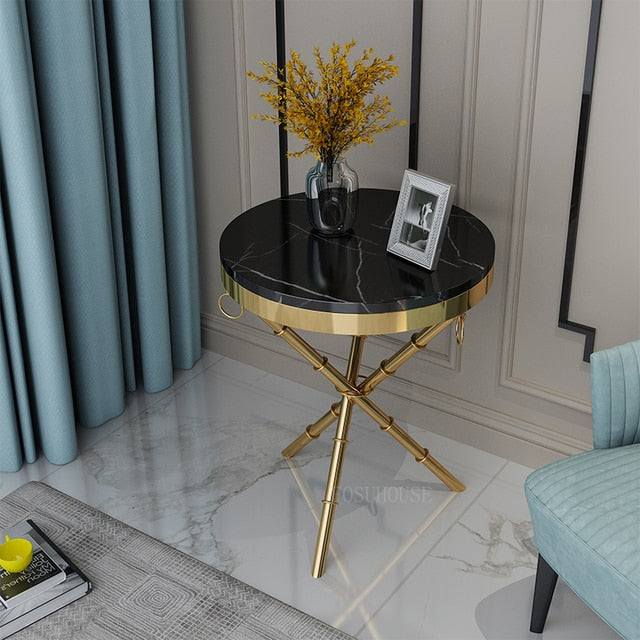 Stainless Steel Corner Table Yuuki Stainless Steel Side Table
